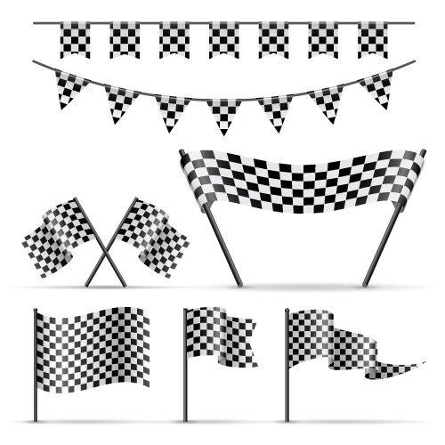Checkered flag Royalty Free Vector Image - VectorStock