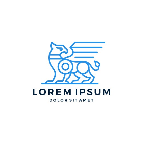 Gryphon logo icon Royalty Free Vector Image - VectorStock
