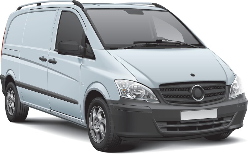 White box truck Royalty Free Vector Image - VectorStock