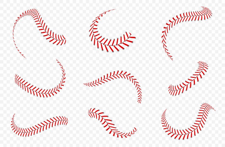 Baseball Laces Vector Images (over 1,800)