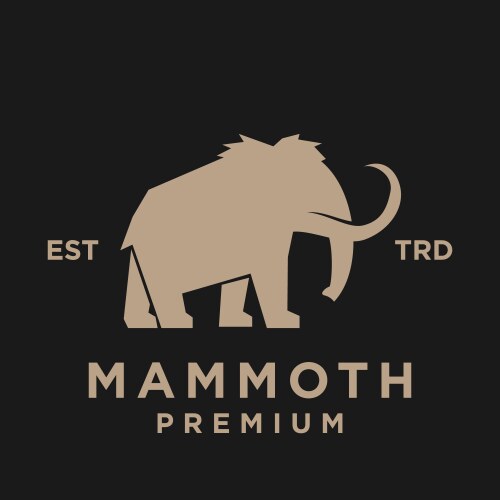 Mammoth logo icon design Royalty Free Vector Image
