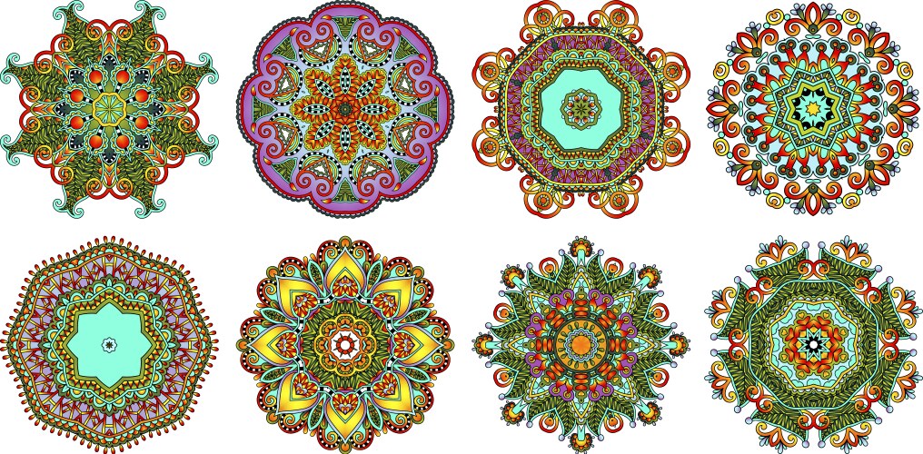 Circle Paisley Vector Images (over 8,400)