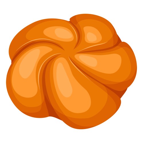 Rye round bread Royalty Free Vector Image - VectorStock