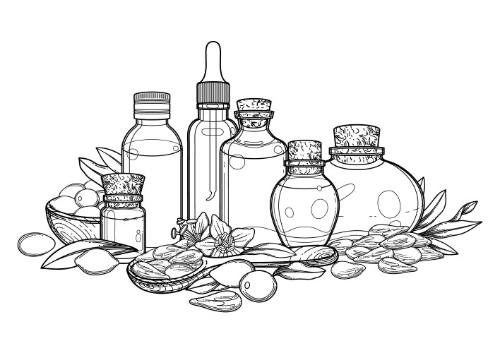 Essential Oil Bottles Vector Images (over 9,200)