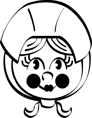 Thanksgiving pilgrim girl cartoon holding pies Vector Image