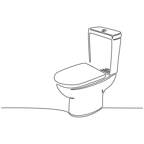 Beautiful minimal continuous line glass Royalty Free Vector