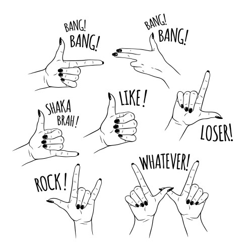 Hand Gesture Loser Vector Images (over 130)
