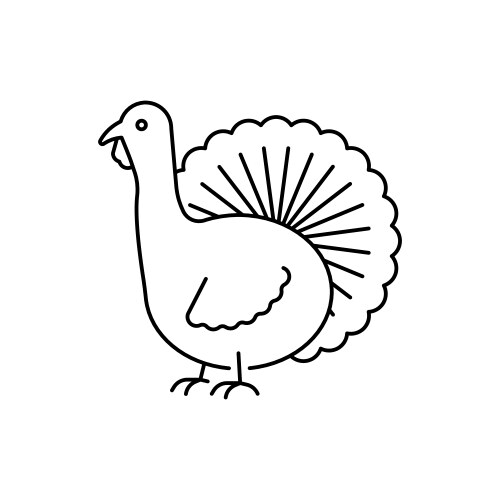Cartoon Turkey Outline Vector Images (over 1,500)