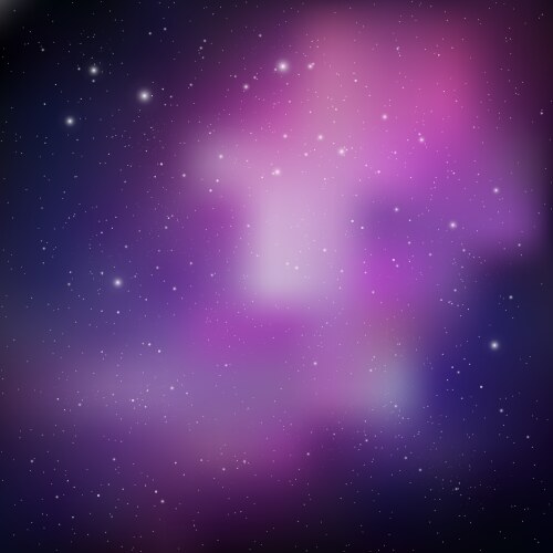 Green galaxy with white stars magic cosmos Vector Image