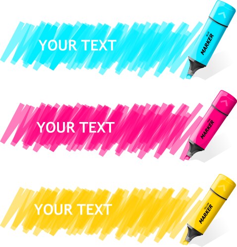 Marker text box Royalty Free Vector Image - VectorStock