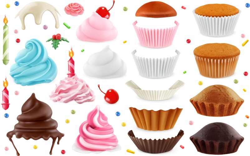 Cupcake Vector Images & Graphics for Commercial Use | VectorStock