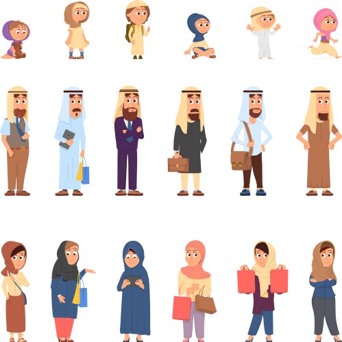 Saudi Family Vector Images (over 1,600)