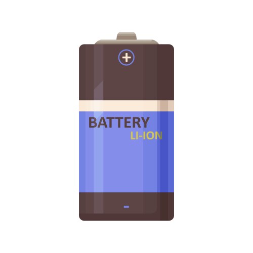 Lithium ion battery set power pack Royalty Free Vector Image