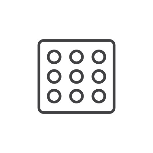 Menu dots icon Royalty Free Vector Image - VectorStock