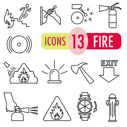 Fire Safety Signs Vector Images (over 56,000)