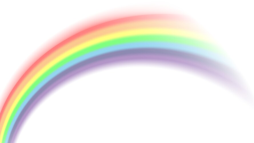 Rainbow landscape background Royalty Free Vector Image