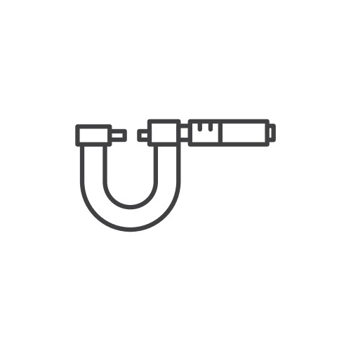 Micrometer icon Royalty Free Vector Image - VectorStock