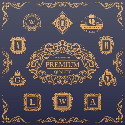 Set of design elements Royalty Free Vector Image