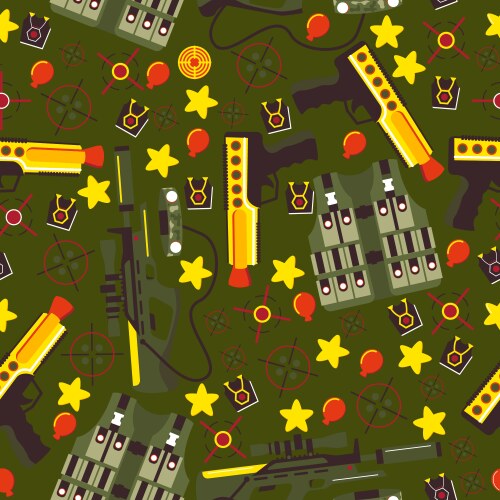 Laser tag game set banners Royalty Free Vector Image