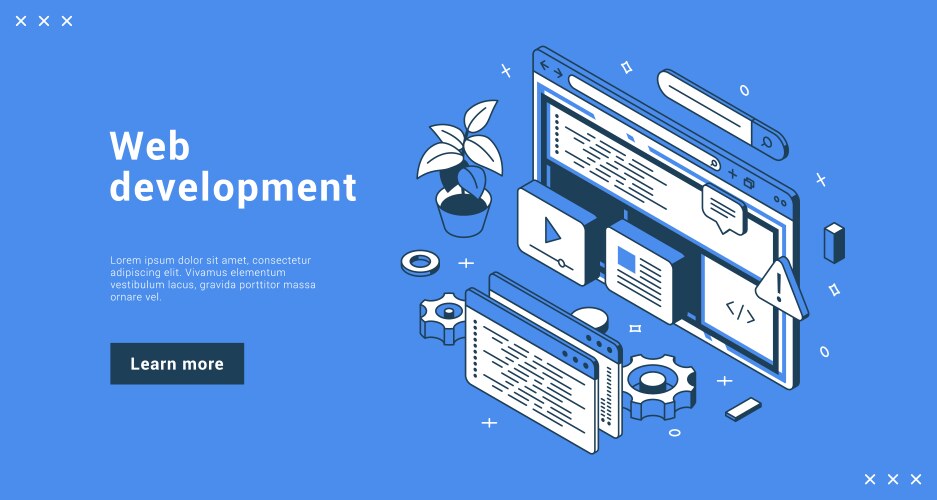 App development infographic concept background Vector Image