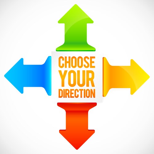 Old wooden arrows cartoon Royalty Free Vector Image