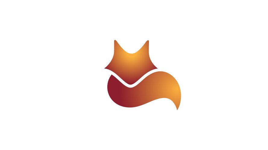 Creative abstract foxes collection set logo Vector Image