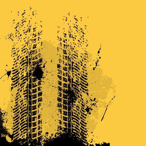 Grunge Tire Track Vector Images (over 3,800)