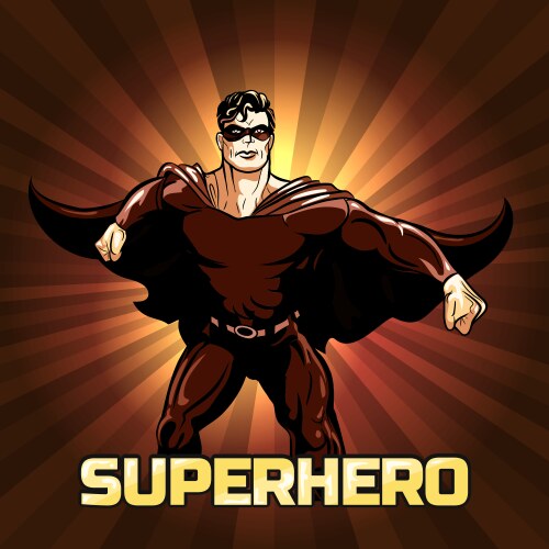 Superhero background Royalty Free Vector Image