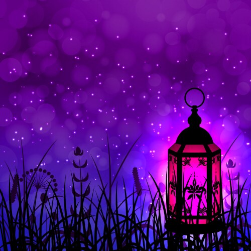 Prom night dancefloor scene background Royalty Free Vector