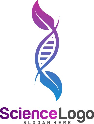 Student dna logo template Royalty Free Vector Image