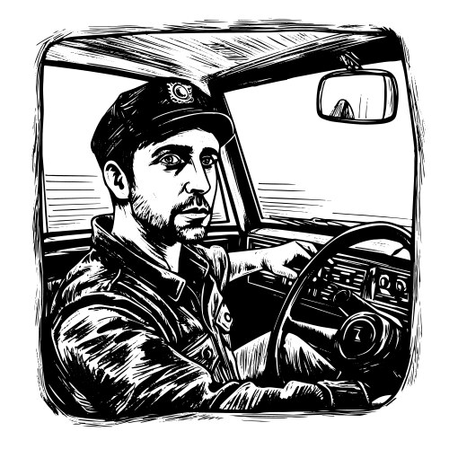 Impact driver drawing isolated hand drawn Vector Image