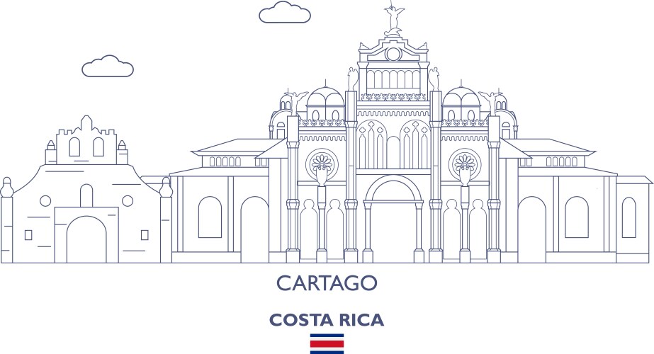 Costa rica cartoon doodle designs set Royalty Free Vector