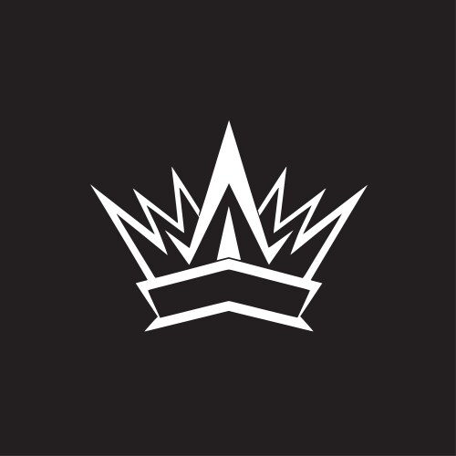 Crown - minimalist and simple silhouette Vector Image