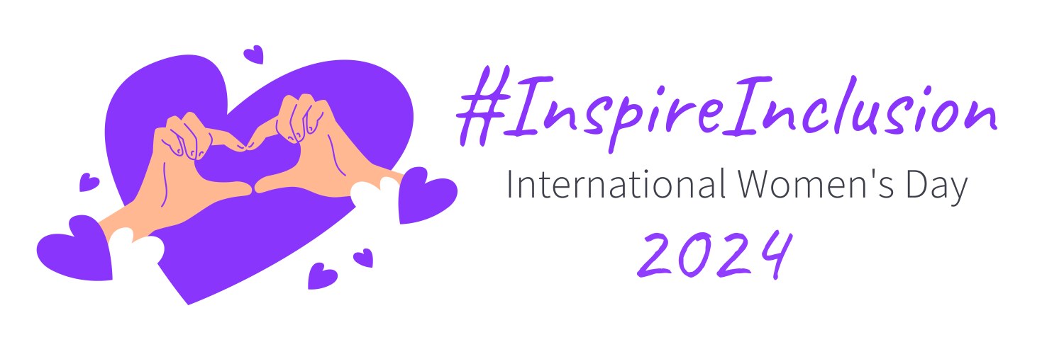 Inspire inclusion pose international womens day Vector Image