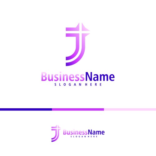 Letter j logo design creative initial j logo Vector Image