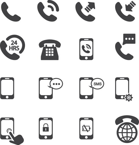 Communication icon set 2 Royalty Free Vector Image