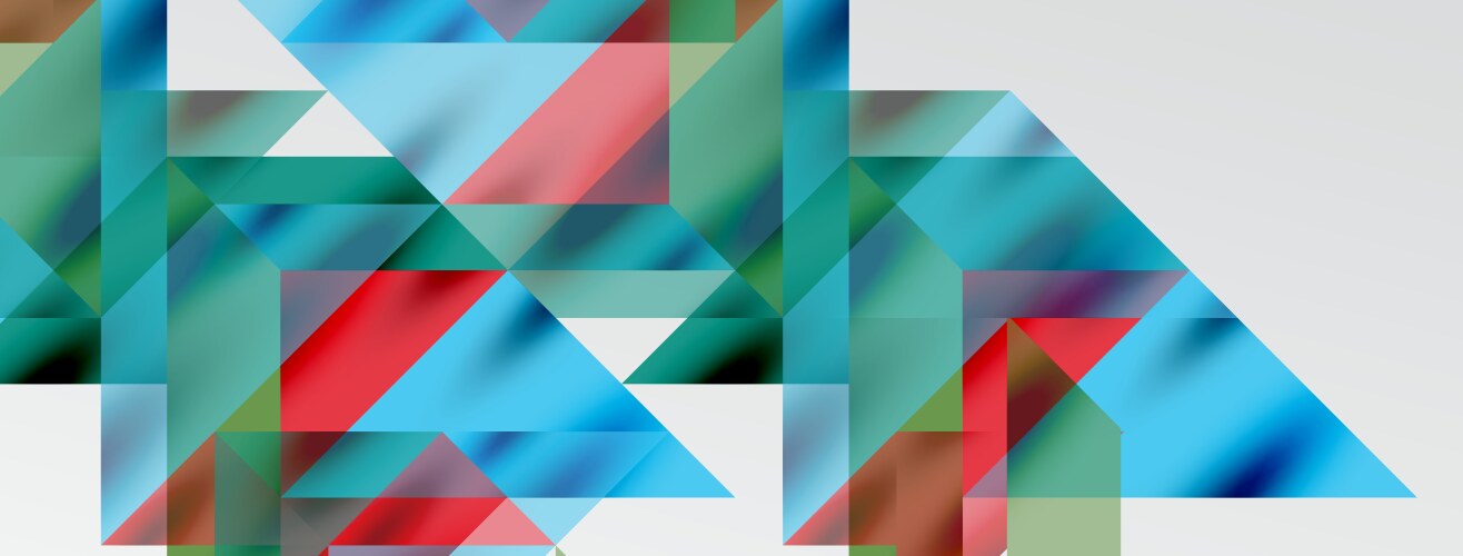 Tech minimal overlapping triangle shapes elements Vector Image