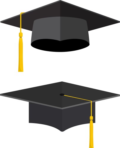 Object grad hat Royalty Free Vector Image - VectorStock