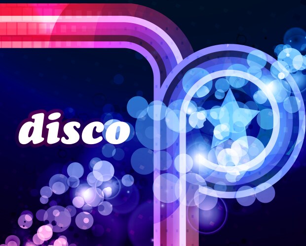 Colorful disco background Royalty Free Vector Image
