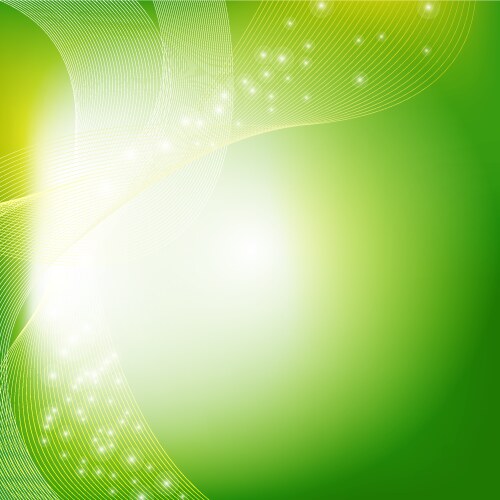 Ecology corporate green wave eco background Vector Image