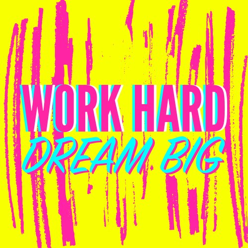 Motivation quote with texture background Vector Image