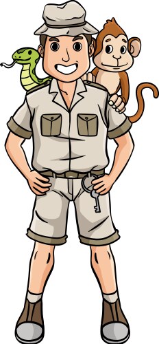 Zoo Keeper Cartoon Vector Images (over 280)