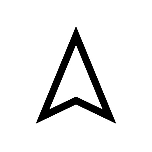 North arrow icon n direction point symbol Vector Image