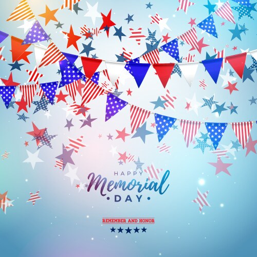 Shiny usa celebration independence day concept Vector Image