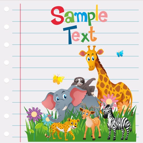 Animals cartoon Royalty Free Vector Image - VectorStock