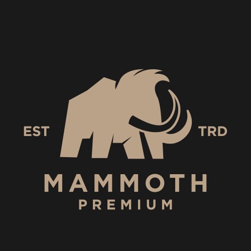 Mammoth logo icon design Royalty Free Vector Image