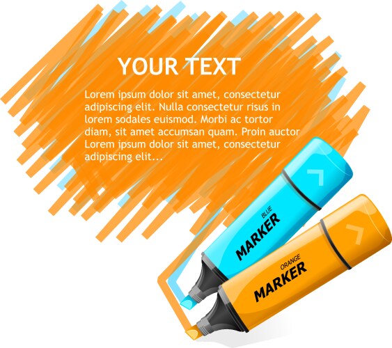 Marker text box Royalty Free Vector Image - VectorStock