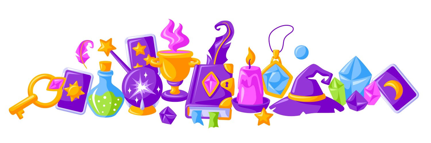 Magic amulet witchcraft alchemy Royalty Free Vector Image