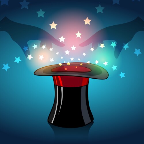 Magic hat Royalty Free Vector Image - VectorStock