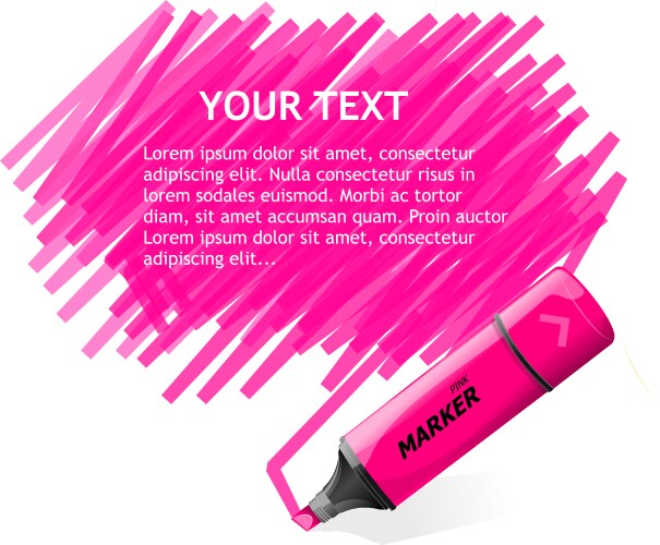 Marker text box Royalty Free Vector Image - VectorStock